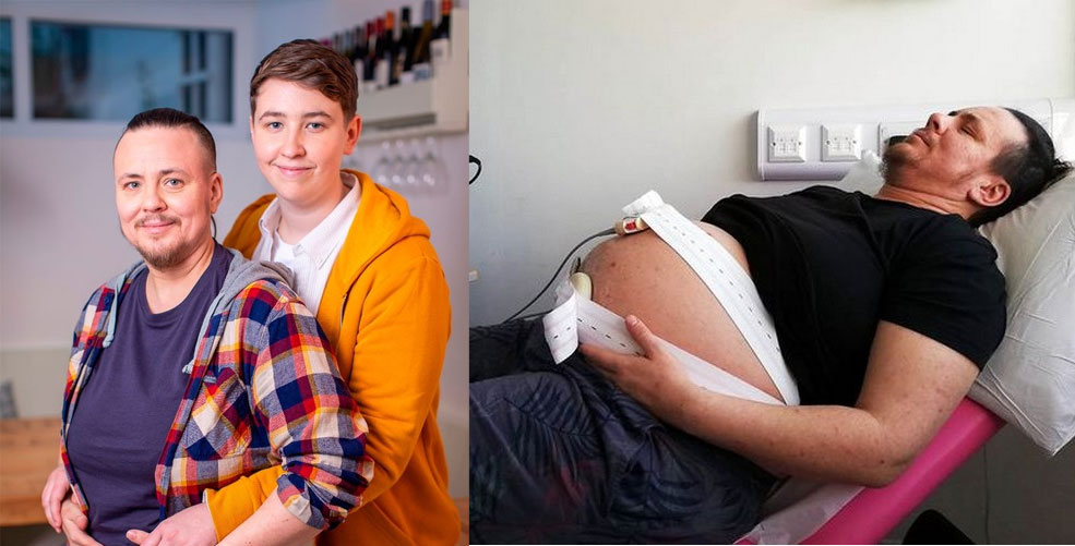 Un transgenre de 39 ans a donné naissance au bébé de son partenaire ...