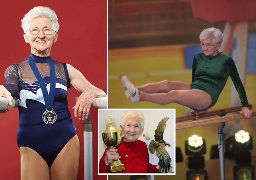 Cette gymnaste active la plus âgée du monde, 97 ans, n'a pas l ...